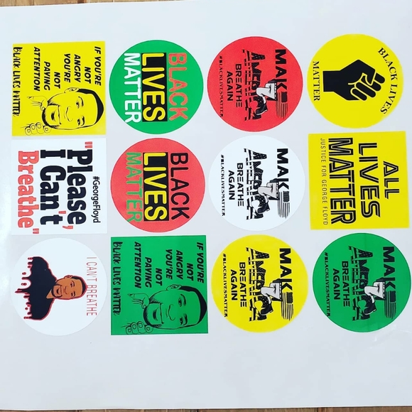 Office | George Floyd Xl Vinyl Decal Sticker 5x6black Liv | Poshmark